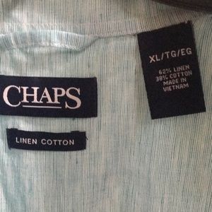 Chaps | Shirts | Chap Button Up Linen Shirt | Poshmark